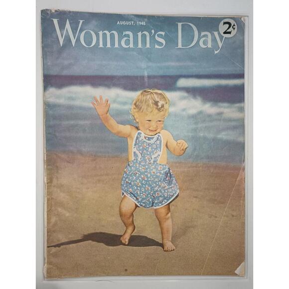 Other | Womans Day Magazine August 1945 N C Wyeth Mabel Thompson Pouch ...